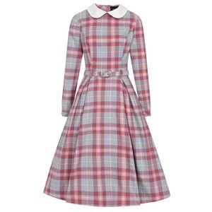 Collectif | Dresses | Collectif Mainline Marika Light Blue And Pink ...